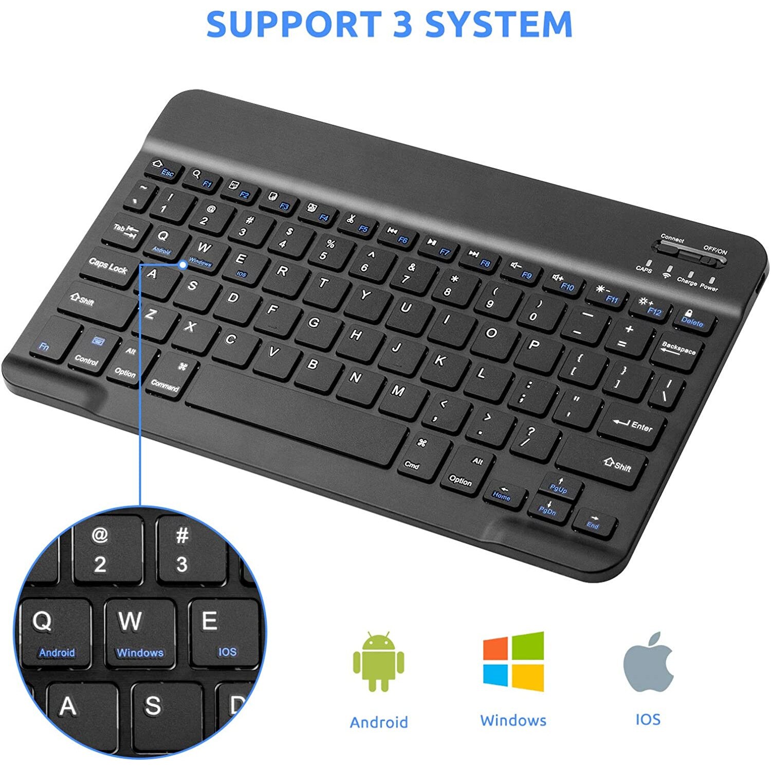 Bluetooth Smart клавиатура за таблет, телефон, лаптоп, компютър ...