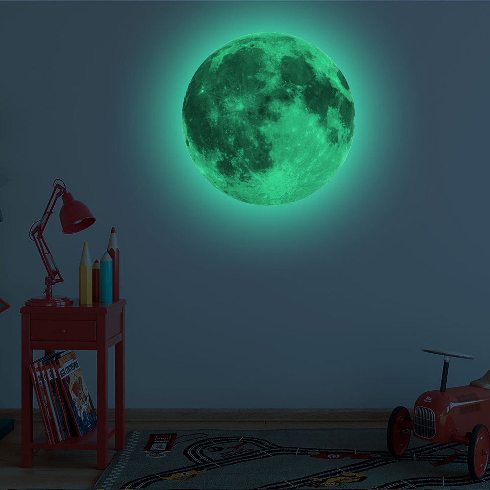 Sticker Glow in the dark Luxer, Autocolant Luna Fosforescenta, Verde ...