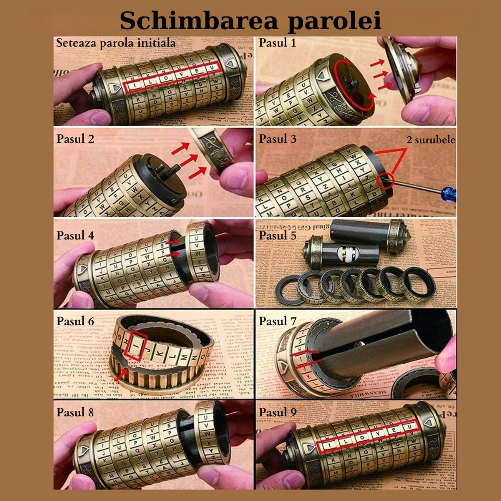 Пъзел Леонардо да Винчи, Cryptex Code, 12 години - eMAG.bg