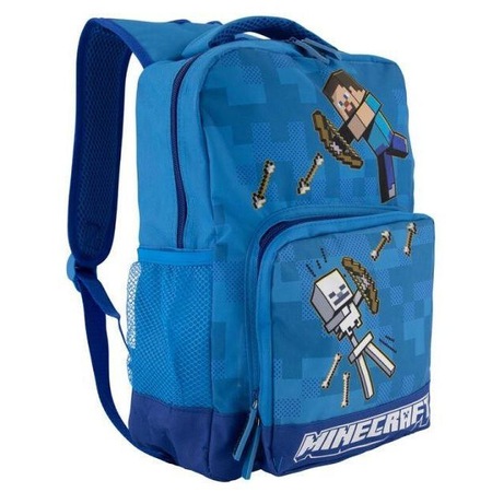 Ghiozdan gradinita Minecraft Steve & Skeleton, 35 x 25 x 12 cm ...
