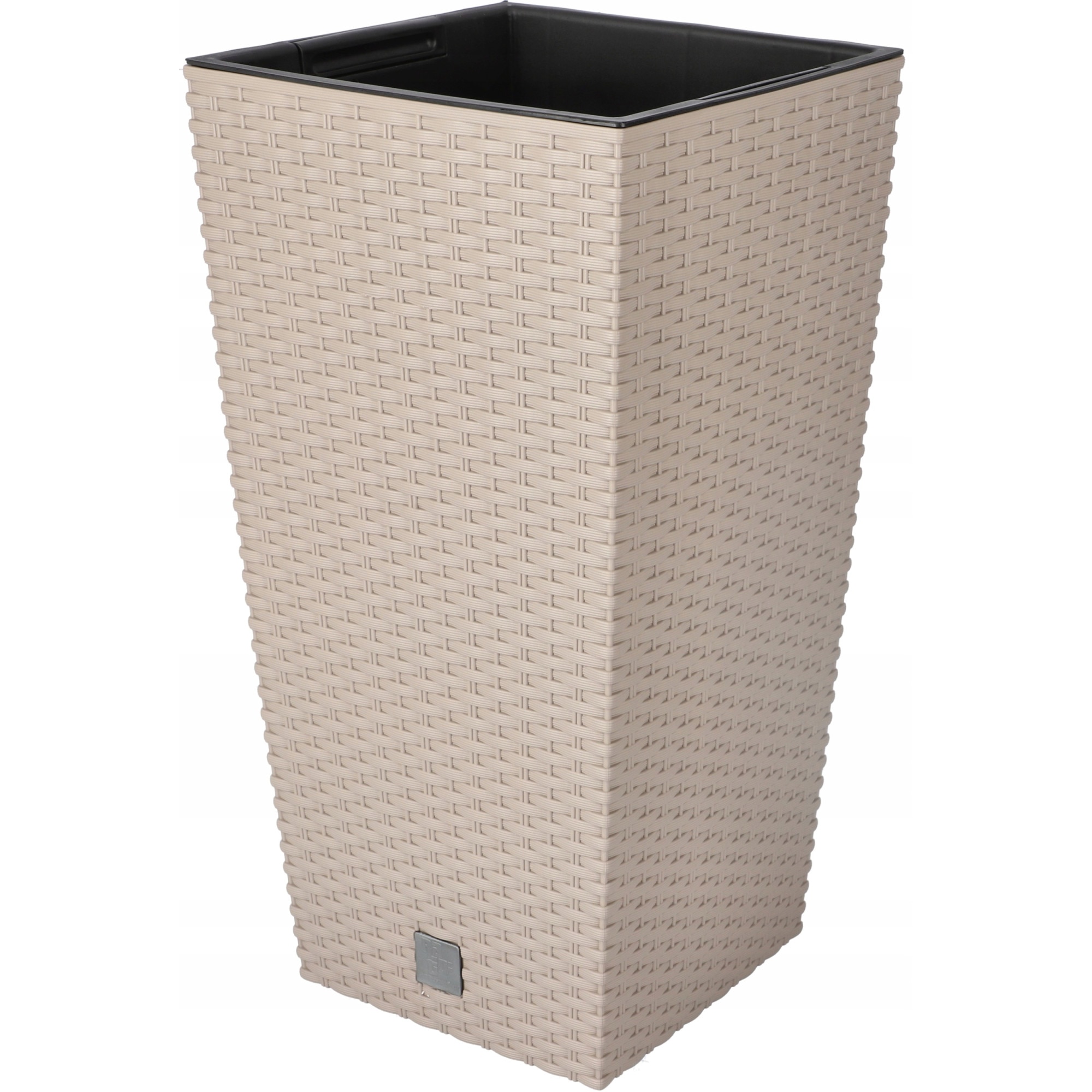 Ghiveci inalt cu insertie, Kotarbau, Plastic, 50 cm, Mocca - eMAG.ro