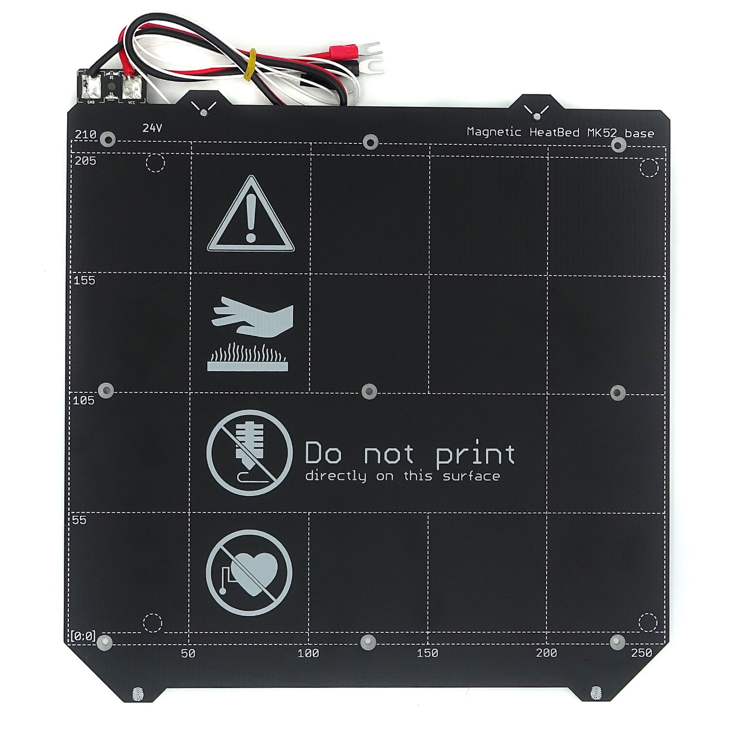 Placa de incalzire magnetica, Fysetc, MK52, PCB, 24V, Negru - eMAG.ro