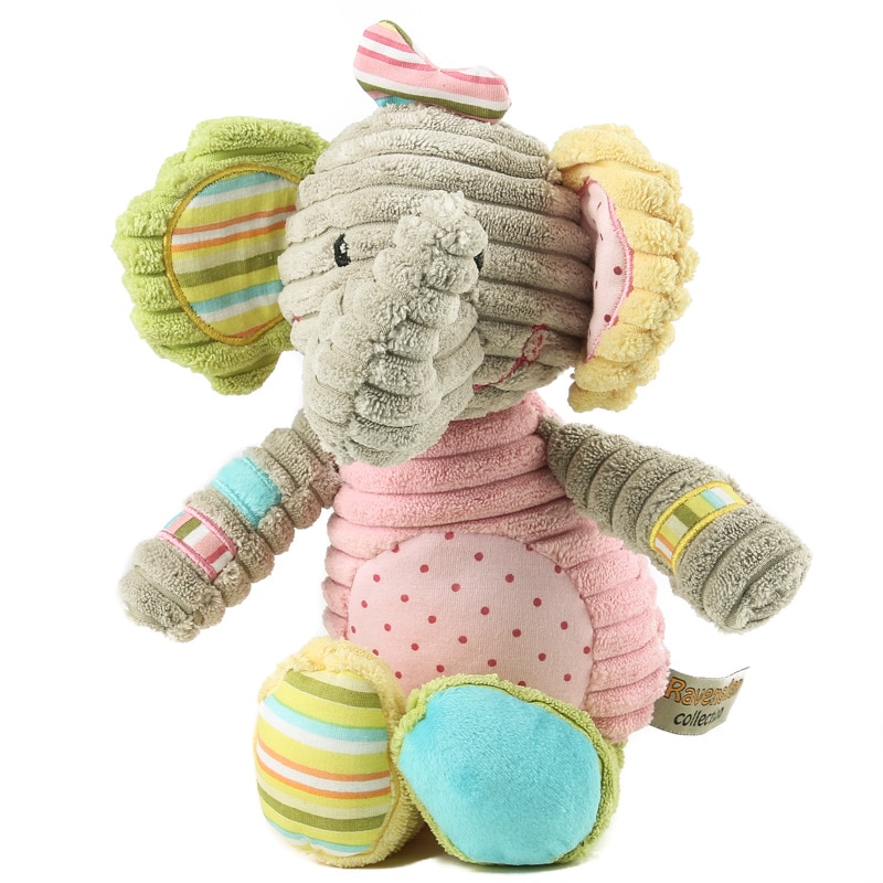 Elefant de plus pentru copii, W-web, 32 cm, Multicolor - eMAG.ro