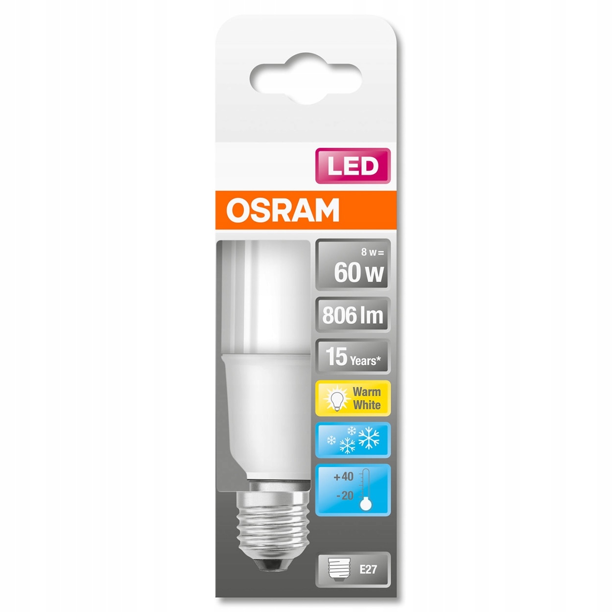 Bec LED, OSRAM, 8W, 2700K, E27, Alb - eMAG.ro