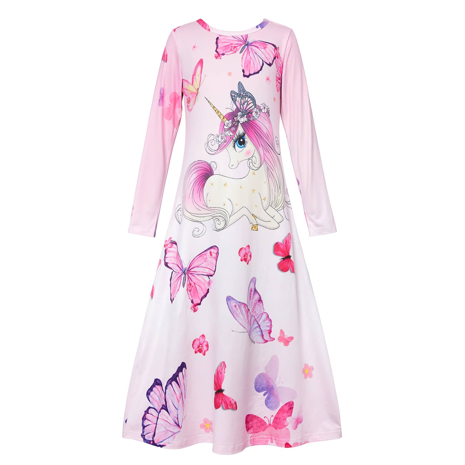 Rochie Copii Unicorn Lara, Multicolor 6-7 ani, 115-122 CM - eMAG.ro