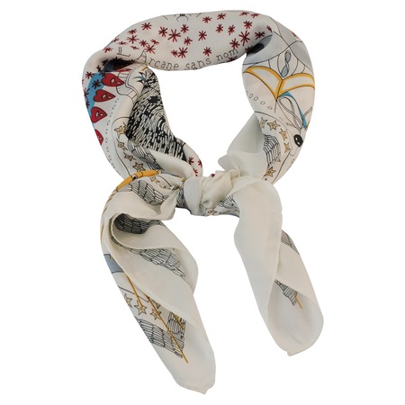 Esarfa dama, Giori Milano, 70 x 70 cm, Matase artificiala, Multicolor ...