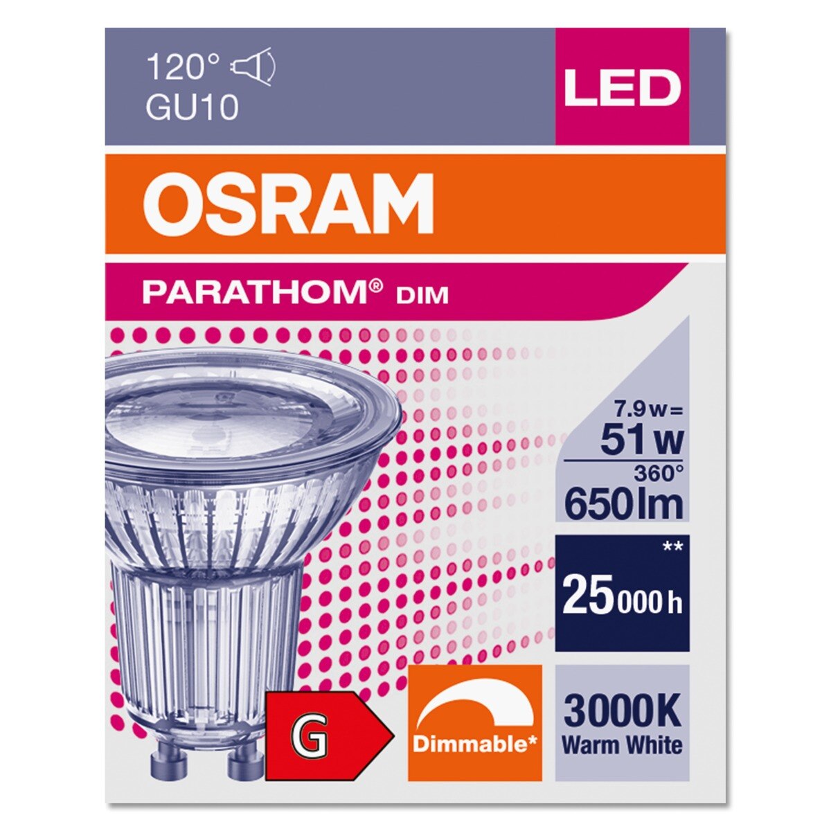 Bec LED, Osram, GU10, 7.9W, Alb - eMAG.ro