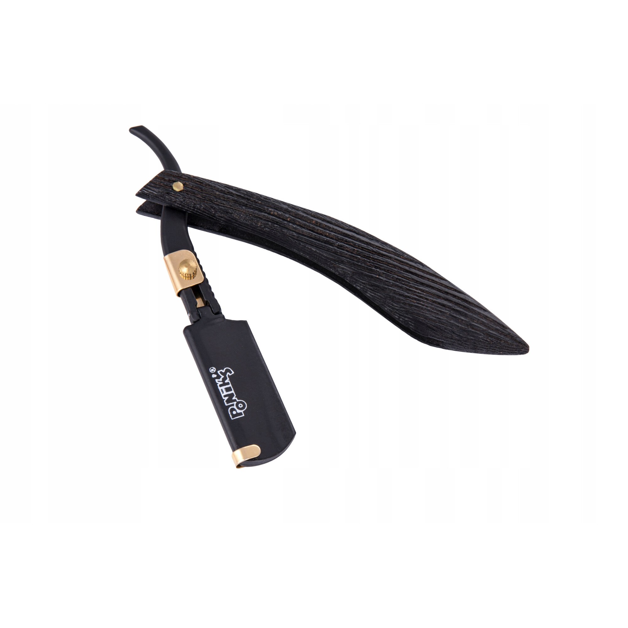 Set brici barbierit + husa, Ponik's, Otel, Negru - eMAG.ro