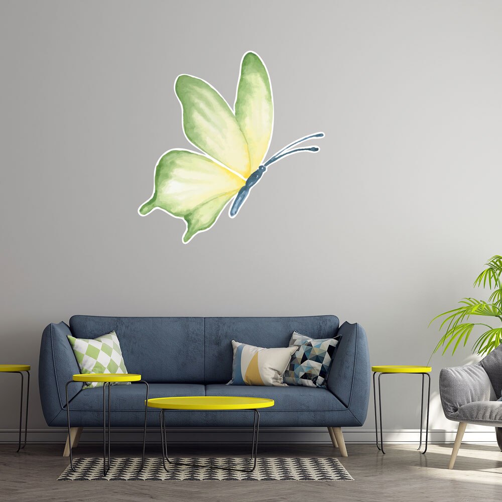 Sticker de perete, Model Fluture, Verde/Verde - eMAG.ro