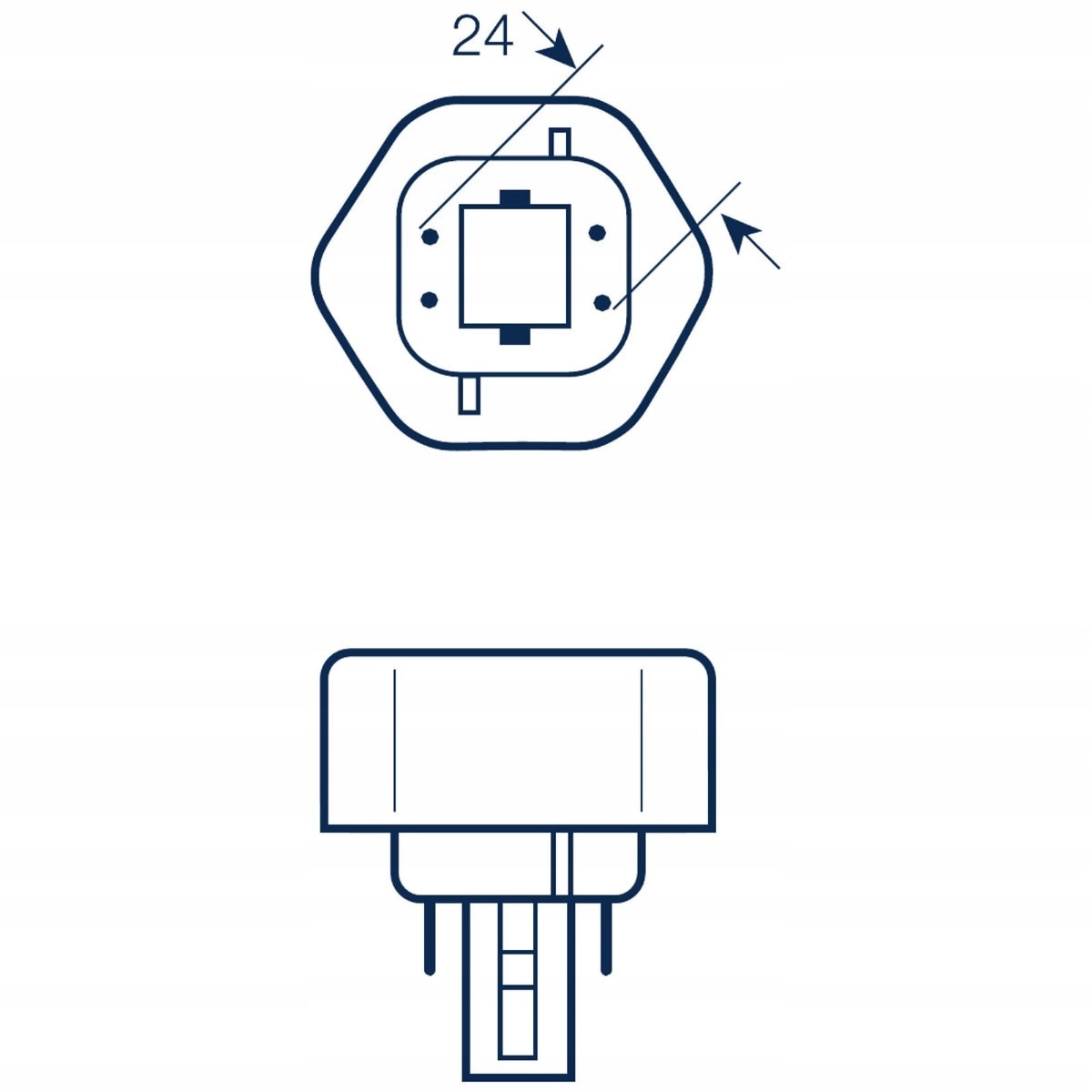 Bec fluorescent, Osram, G24q-3, 26W, Alb - eMAG.ro