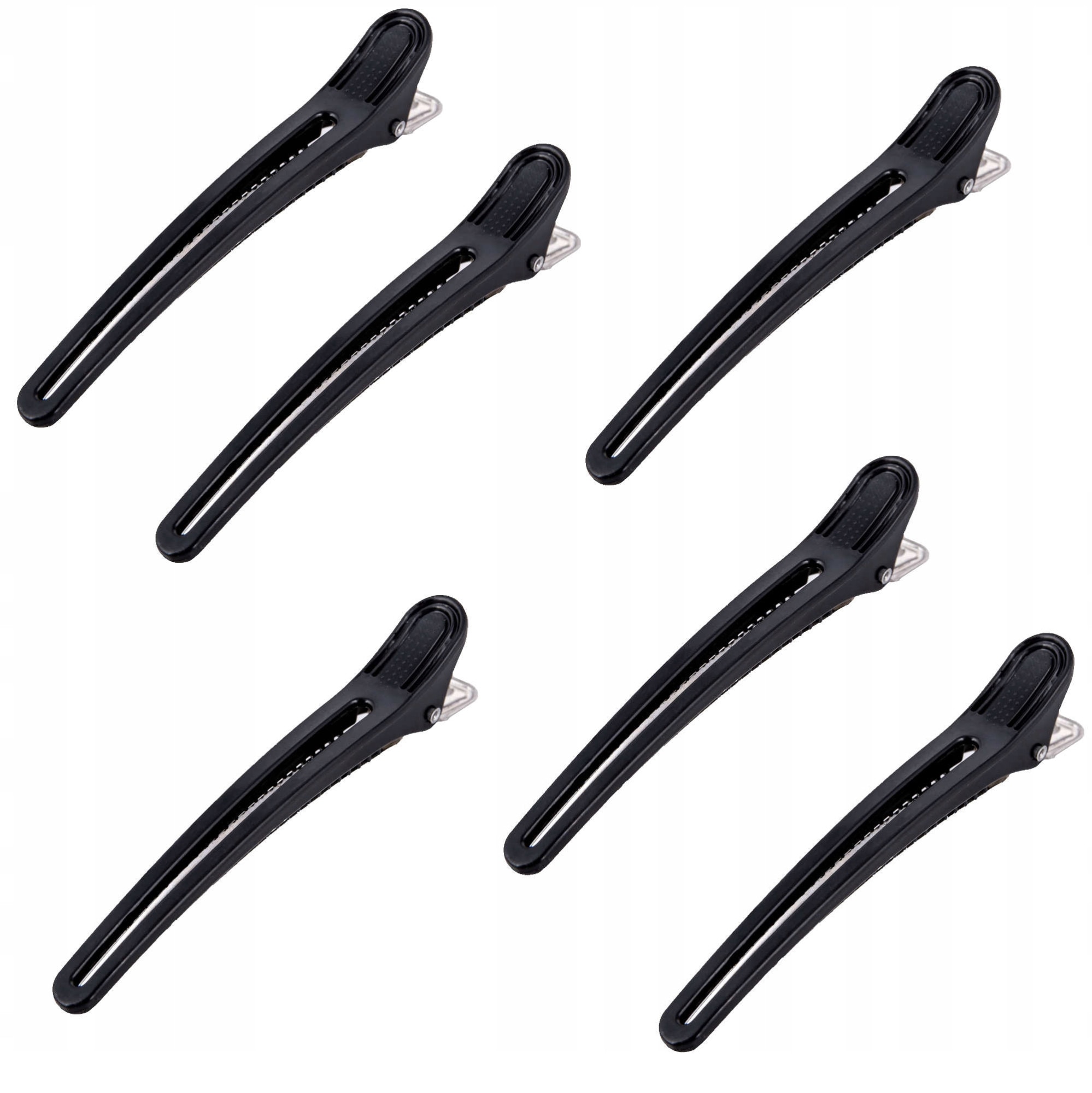 Agrafe de par, Ponik's, 6 Bucati, Metal, Plastic, Argintiu, Negru - eMAG.ro