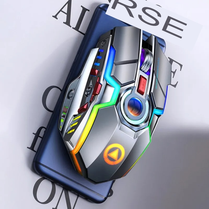 Mouse wireless, A5, gaming, RGB, 7 butoane - eMAG.ro