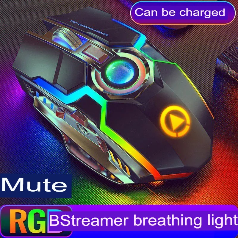 Mouse wireless, A5, gaming, RGB, 7 butoane - eMAG.ro