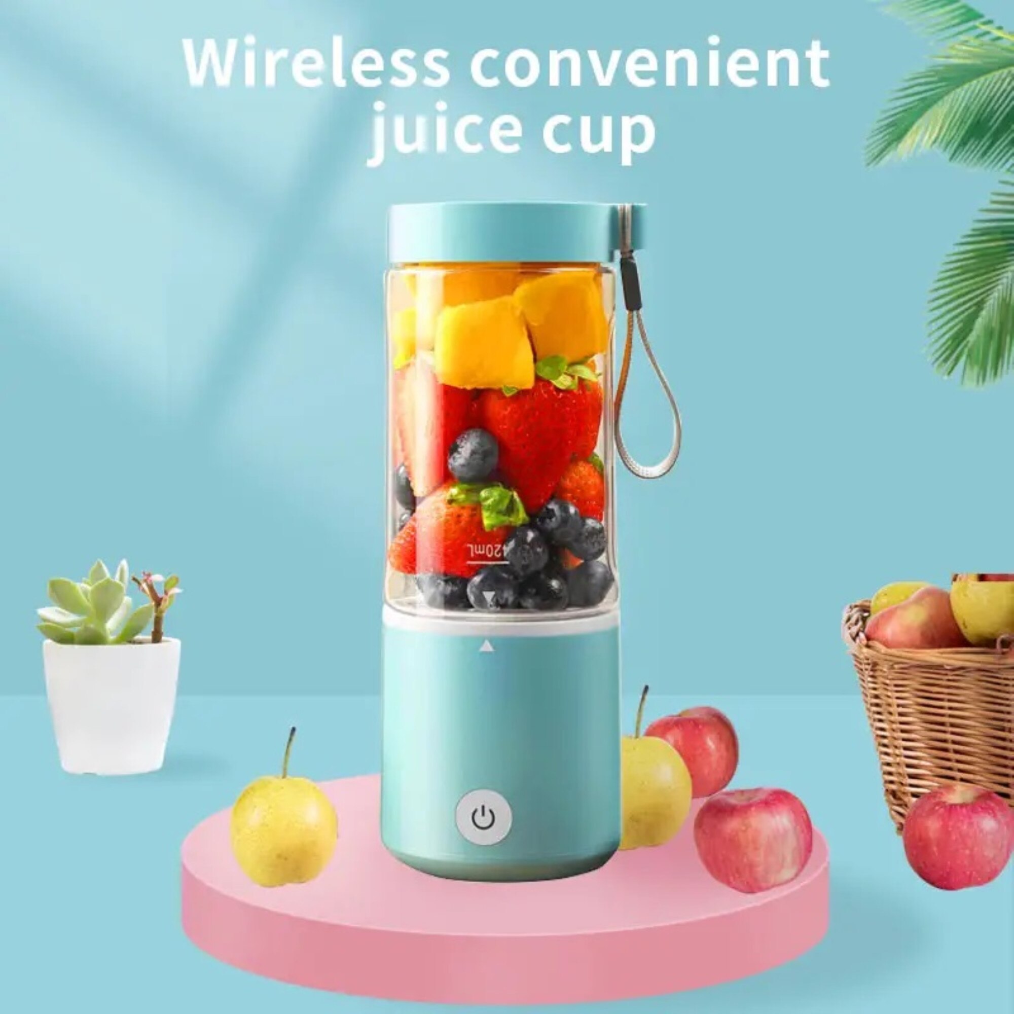 Mini Blender Electric, Kerisson Easy Mix, 80W, 20.000 RPM, portabil ...