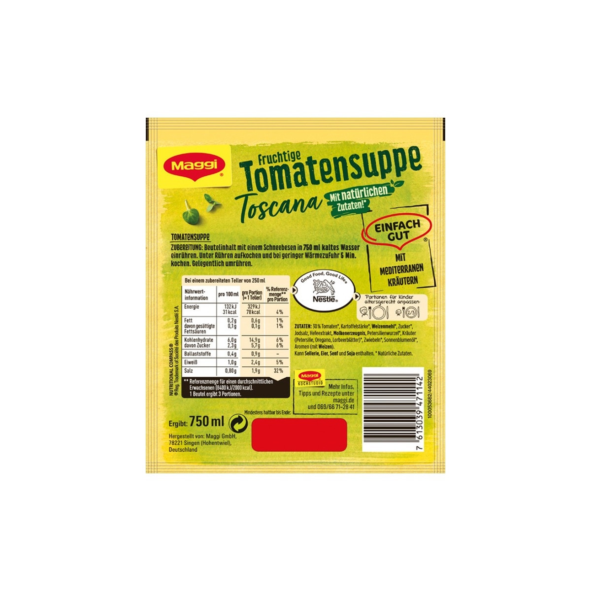 Supa de rosii Toscana (plic), pentru 750 ml, Maggi - eMAG.ro