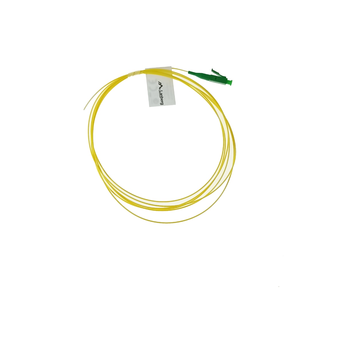 Adaptor retea fibra optica coada/Pigtail cu conector LC/APC, lungime 2m ...