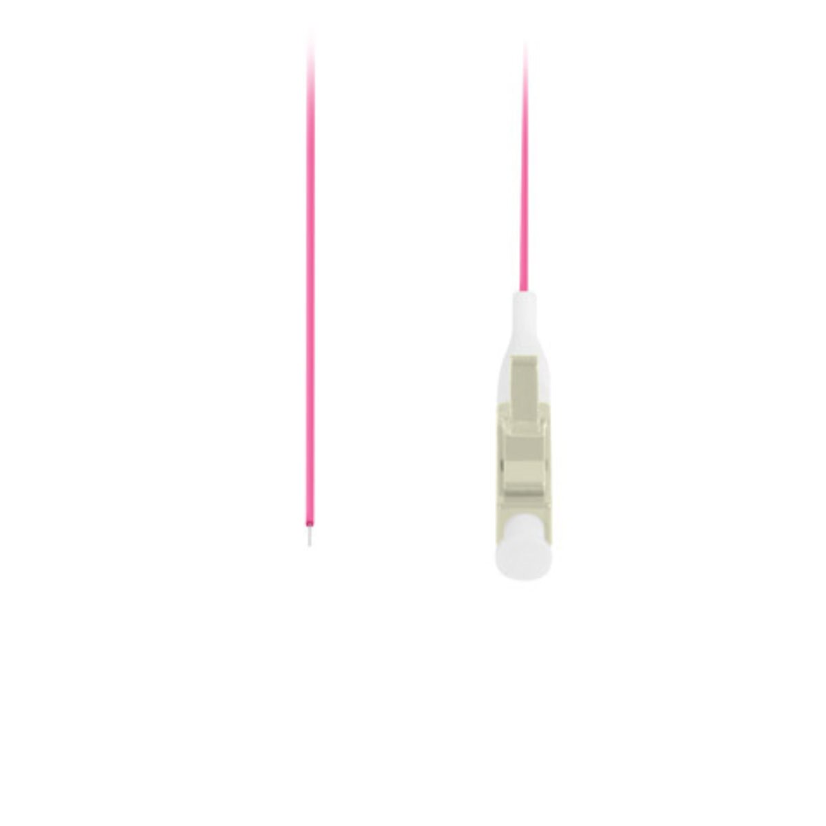 Adaptor retea fibra optica coada/Pigtail cu conector LC/UPC, lungime 2m ...