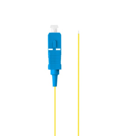 Adaptor retea fibra optica coada/Pigtail cu conector SC/UPC, lungime 2m ...