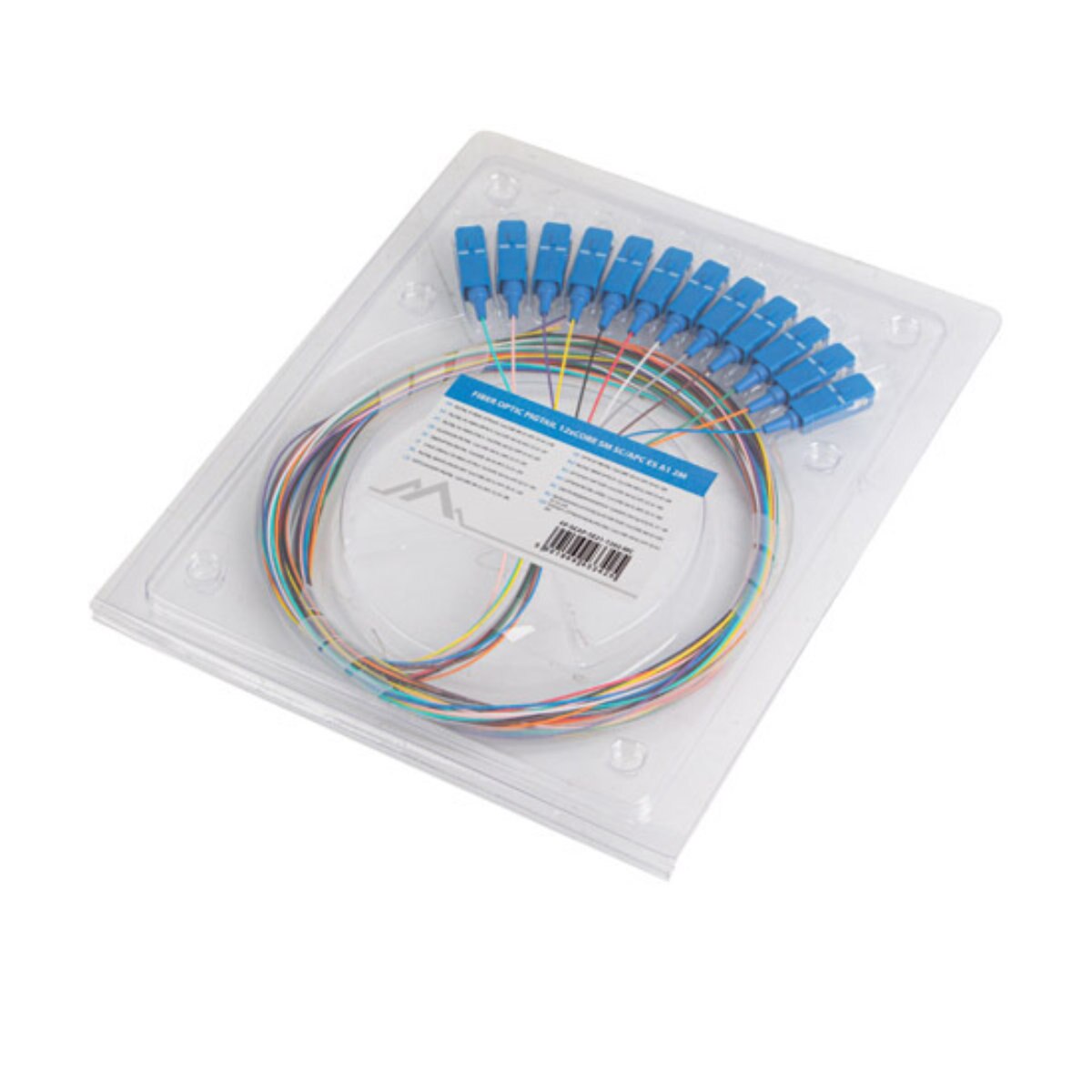 Set 12 adaptoare retea fibra optica coada/Pigtail cu conector SC/UPC ...