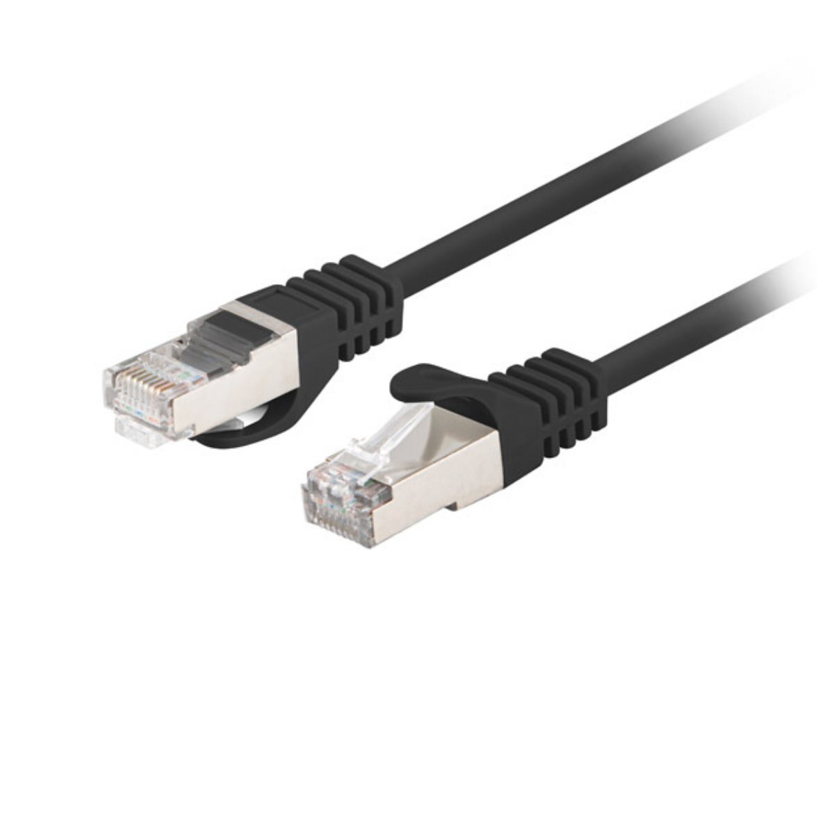 Cablu retea-patchcord CAT6 FTP, Lanberg 43619, 2 X RJ45, lungime 50cm ...