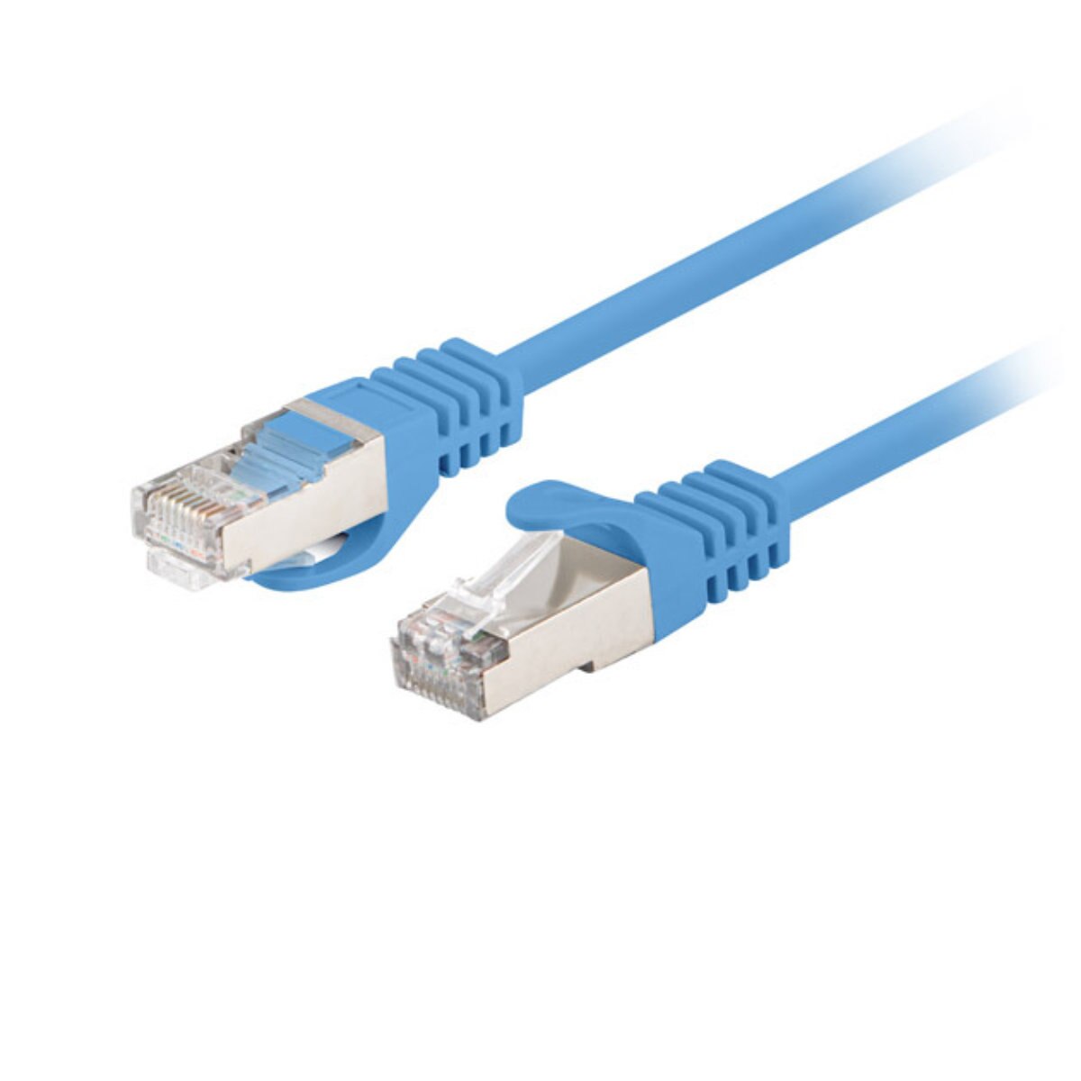 Set 10 cabluri retea-patchcord CAT6 FTP, Lanberg 43631, 2 X RJ45 ...