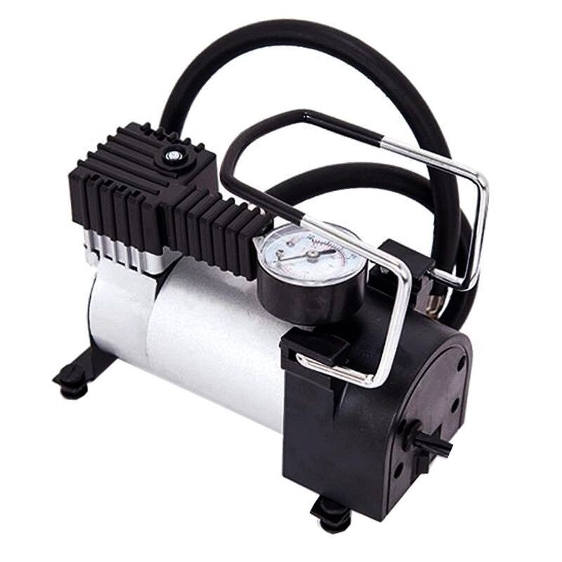 Compresor Auto cu Motor Mare 35 L/Min, Bigshot 965kPA, Mufa Auto, Negru ...