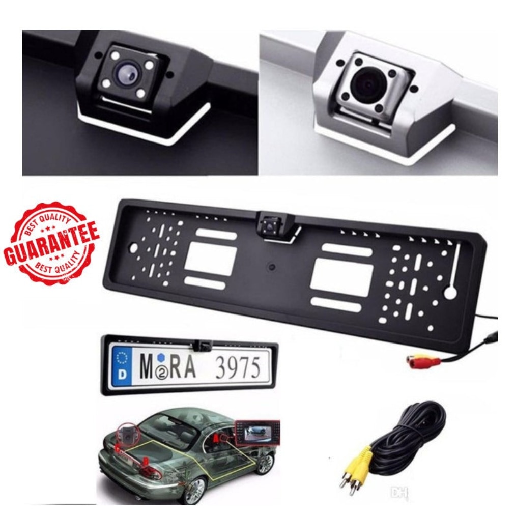 Suport numar auto cu camera video marsarier incorporata si vedere de ...