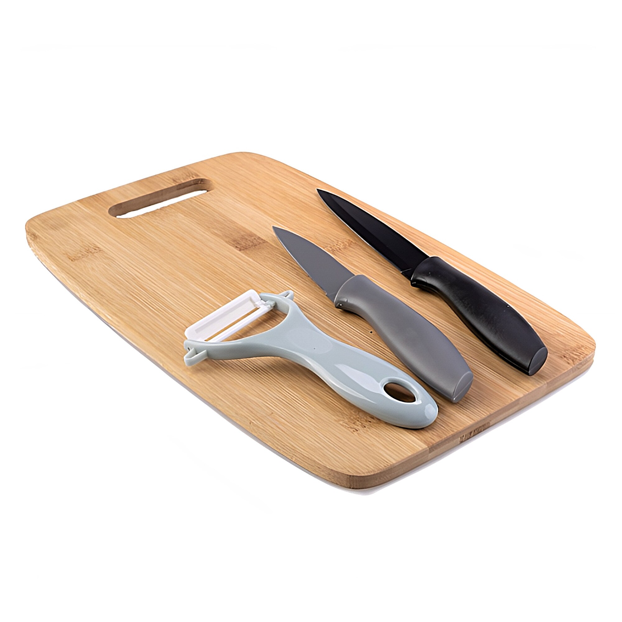 Set 2 cutite si dispozitiv curatat legume si fructe Lowenthal, cu ...