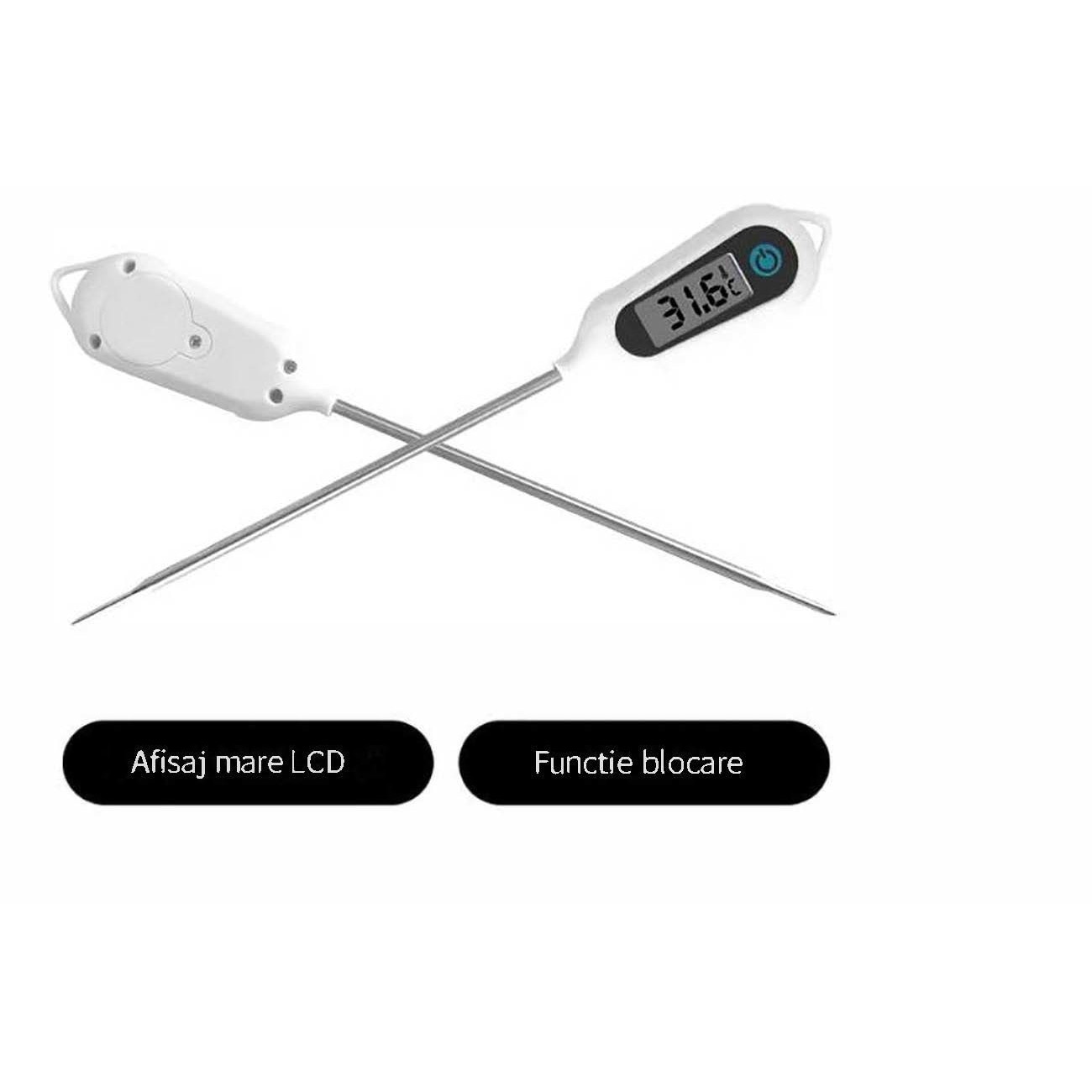 Termometru alimentar digital cu sonda insertie eOptima® Pro 1002 ...