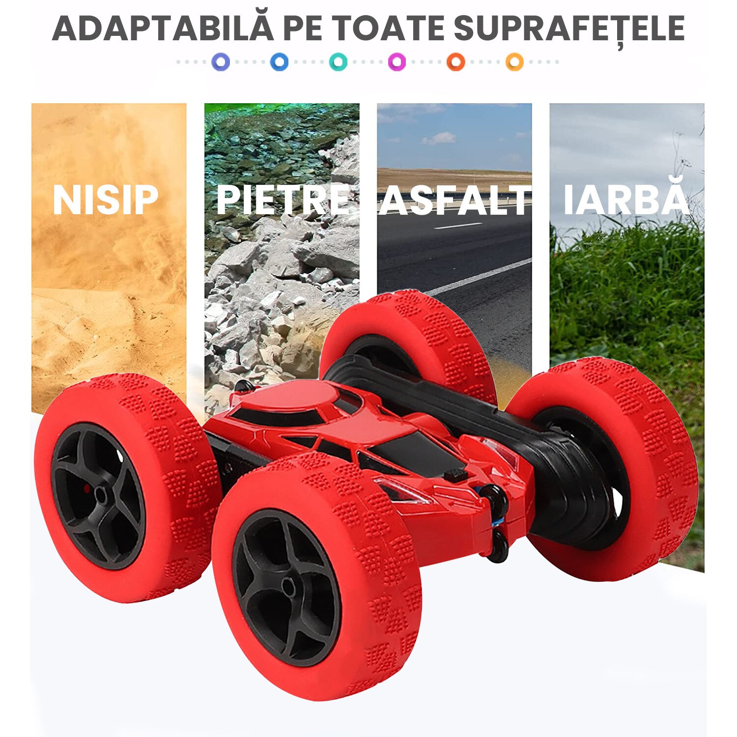 Masina cu telecomanda RC pentru copii, masinuta de cascadorie, de drift ...