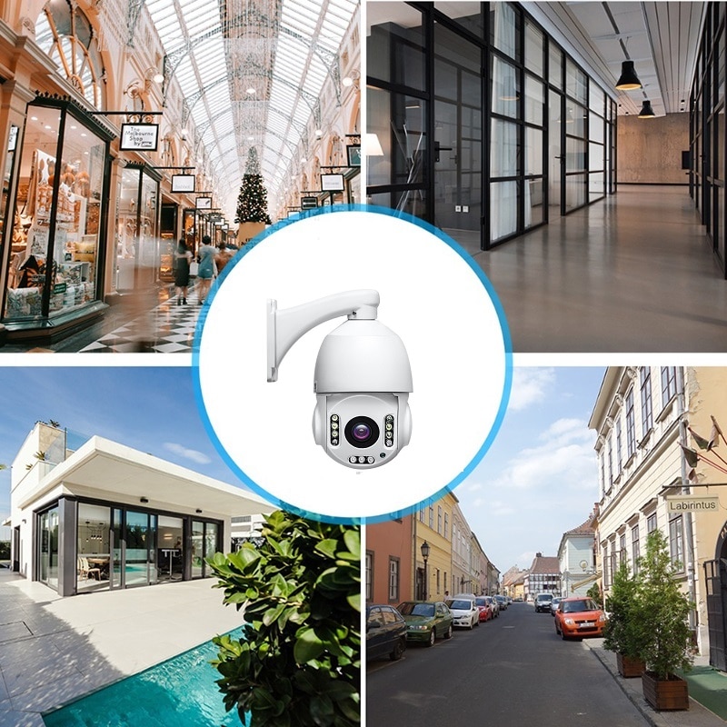 Camera de supraveghere exterioara profesionala, Full HD, rotire, leduri ...