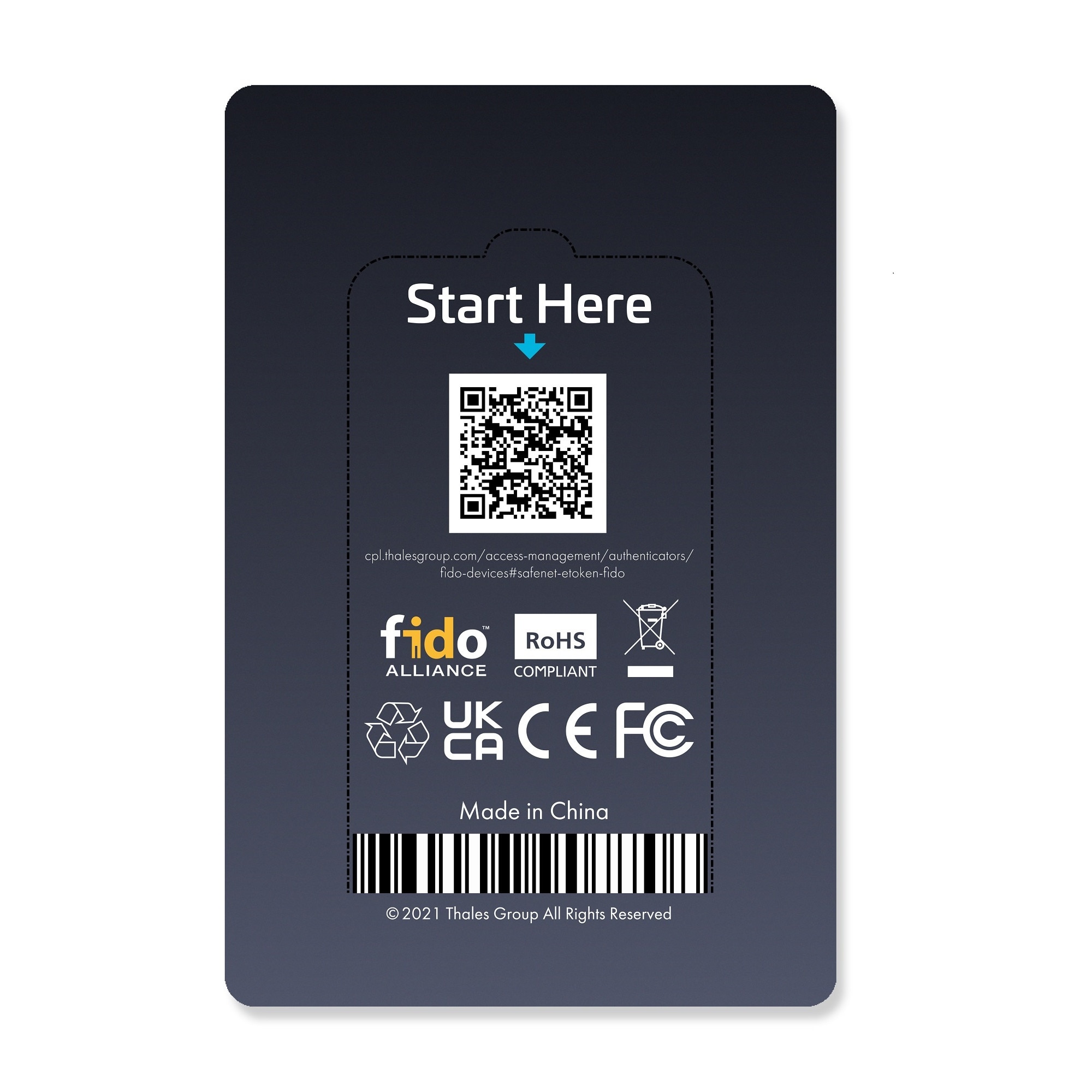Устройство за удостоверяване със защитен токен, SafeNet eToken FIDO ...
