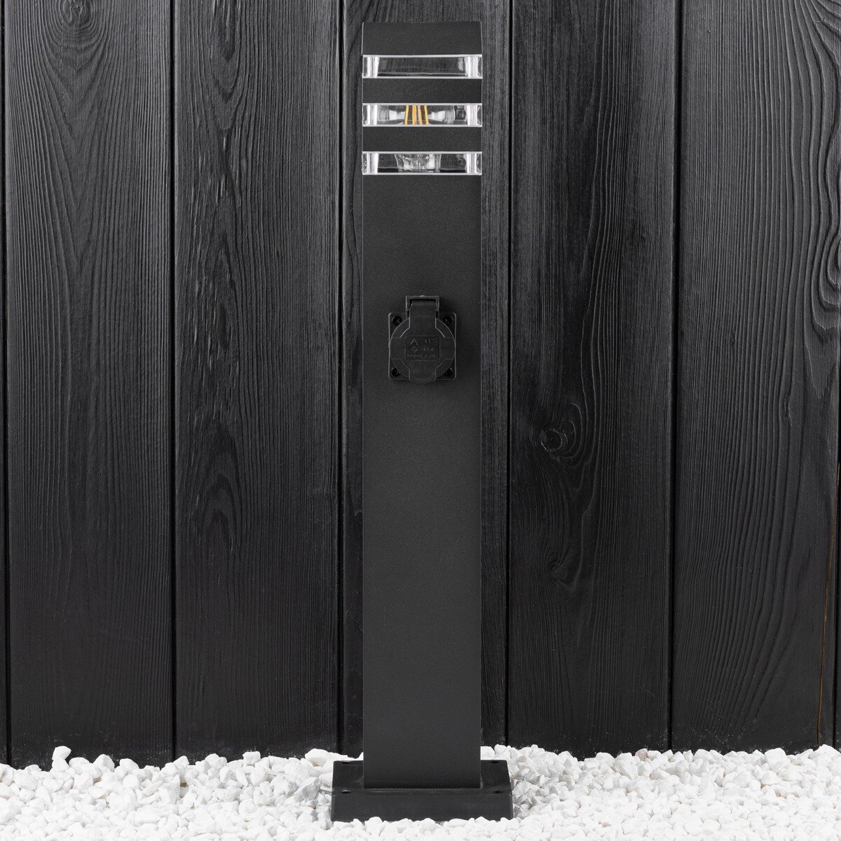 Stalp pentru iluminat, Aluminiu/PVC, 12W, 60 cm, Negru - eMAG.ro