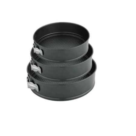 Set 3 forme pentru torturi si prajituri, din metal, forma rotunda ...