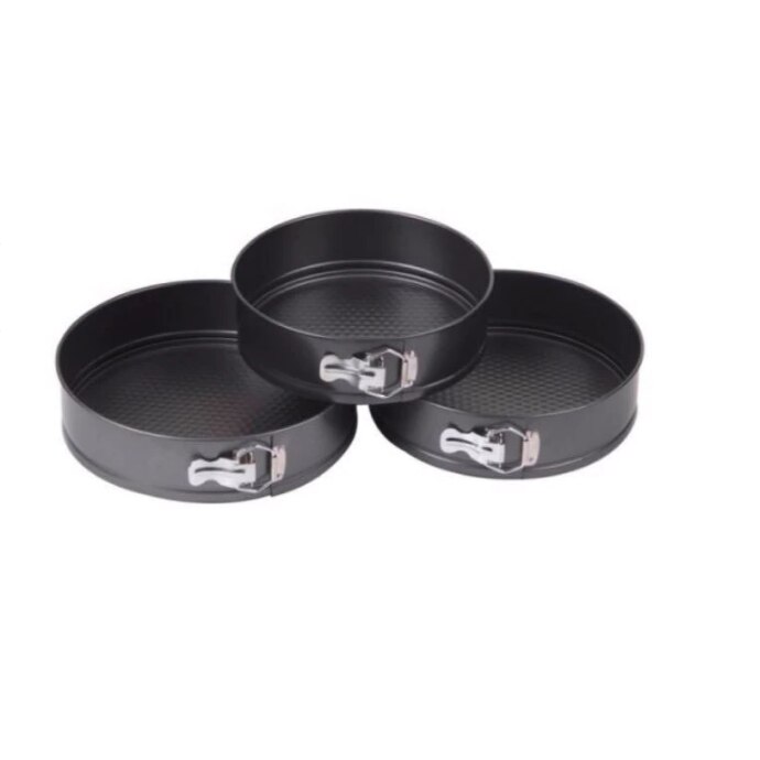 Set 3 forme pentru torturi si prajituri, din metal, forma rotunda ...