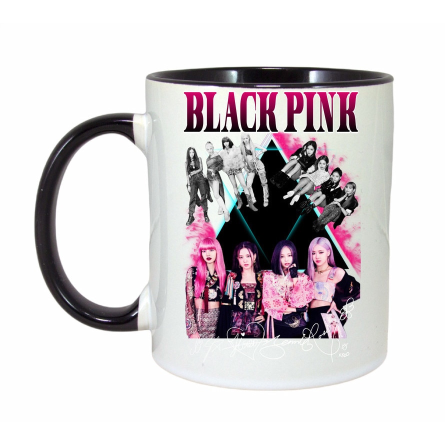 Cana personalizata cu imprimeu Black Pink In Your Area, Ceramica, 330 ...