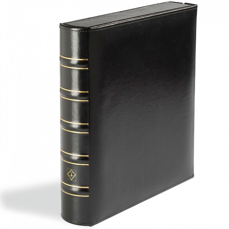 Album clasor pentru timbre, Leutchtturm, Carton, Negru - 430-0016 - eMAG.ro