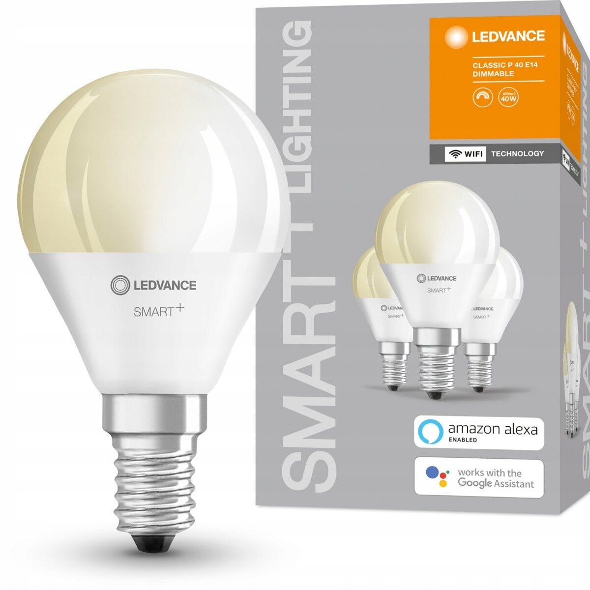 Set 3 becuri, Ledvance, 5W, E14, Alb cald - eMAG.ro