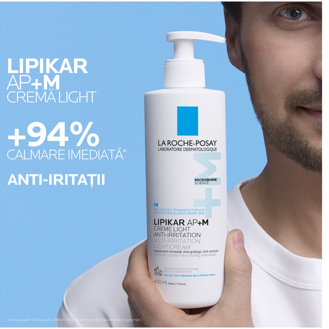 Crema Light Lipikar La Roche-Posay AP+M balsam cu tripla actiune cu ...