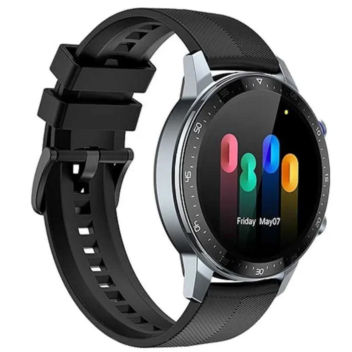 Smartwatch ZTE Watch GT, oximetru SpO2, GPS, bratara silicon, Negru ...