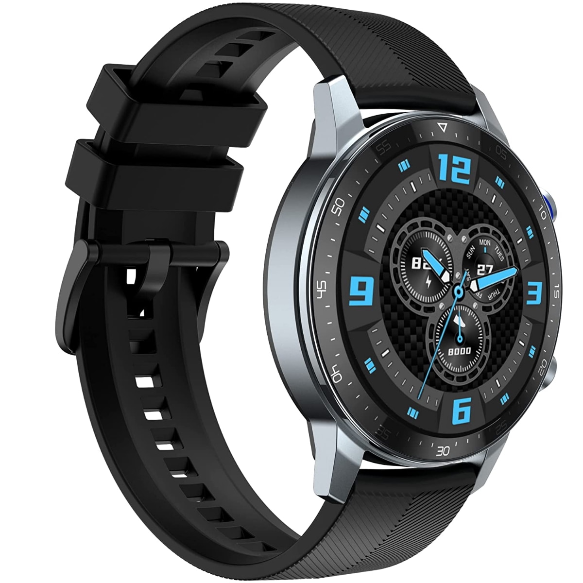 Smartwatch ZTE Watch GT, oximetru SpO2, GPS, bratara silicon, Negru ...