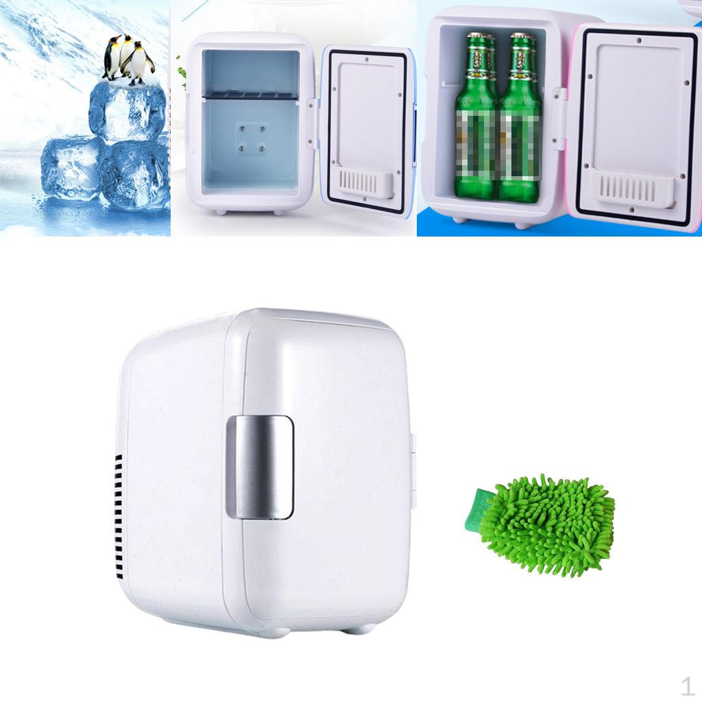 Преносим мини хладилник, 4L капацитет с автоматичен и нормален щепсел ...
