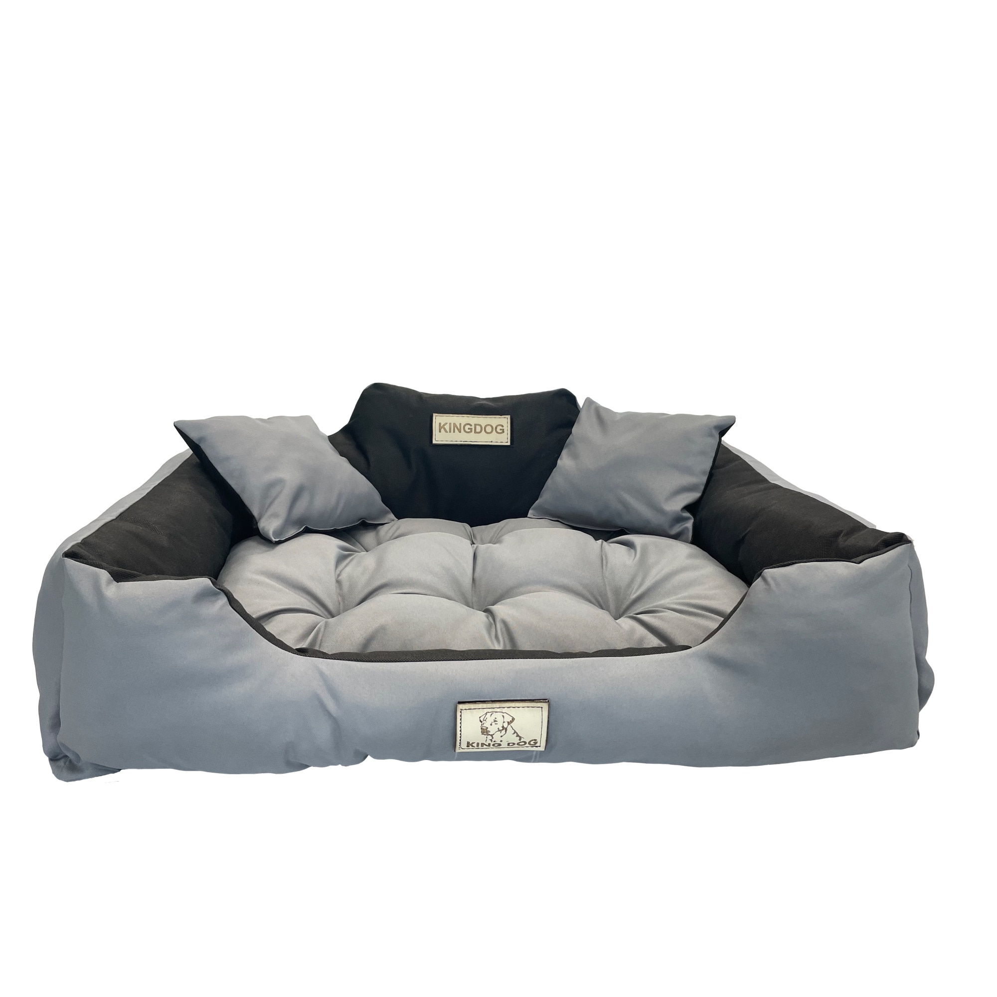 Pat pentru caini 100x75 cm, Culoare Gri - eMAG.ro