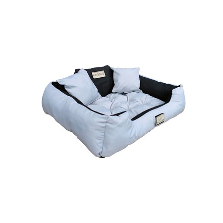 Pat pentru caini 75x65 cm, Culoare Gri deschis - eMAG.ro