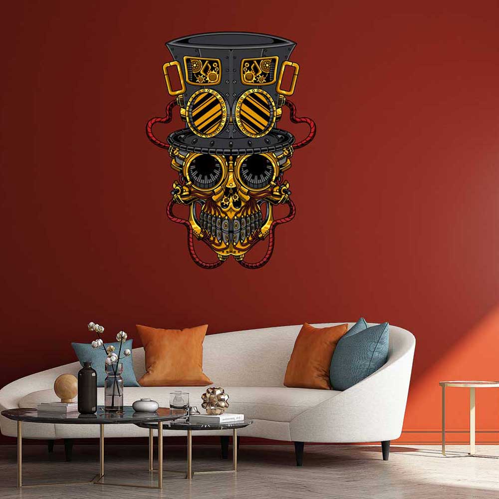 Autocolant de perete, Model- Schelet, Multicolor - eMAG.ro