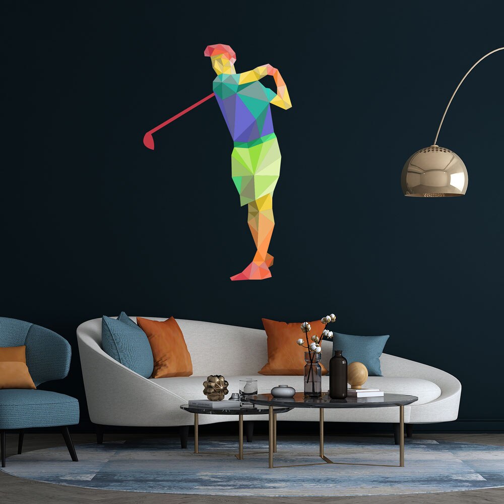 Autocolant de perete, Model- Figurina golf, Multicolor - eMAG.ro