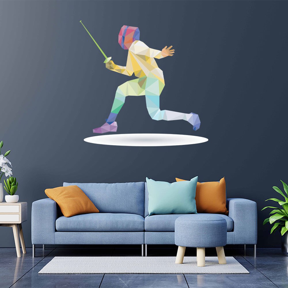 Autocolant de perete, Model- Spadasin, Multicolor - eMAG.ro