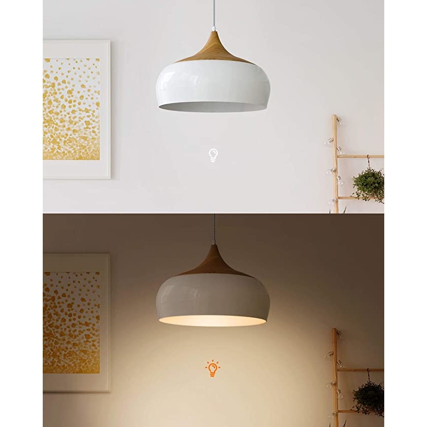 Lustra tip pendul Tomons alb/natur model Scandinav Modern Stil Simplu ...