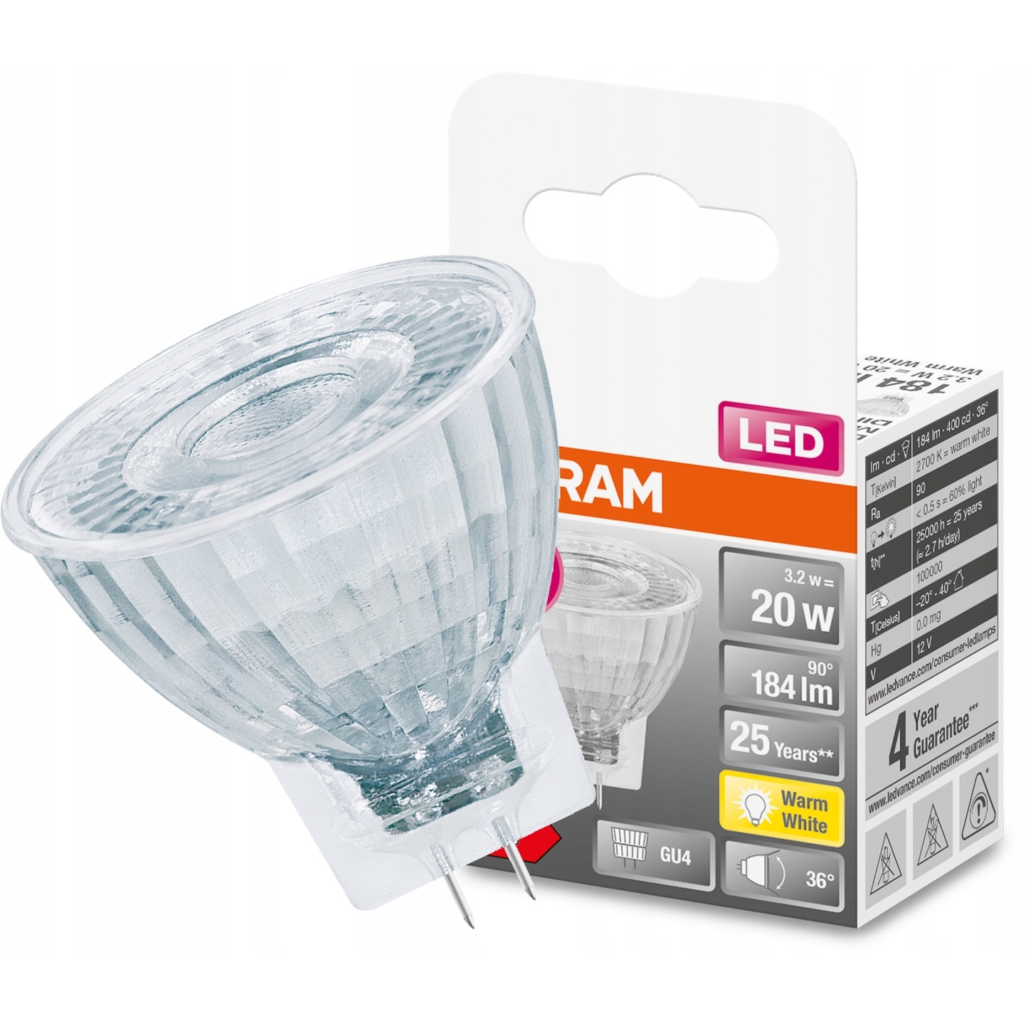 Bec, Osram, Sticla, 3.2W, Alb cald - eMAG.ro