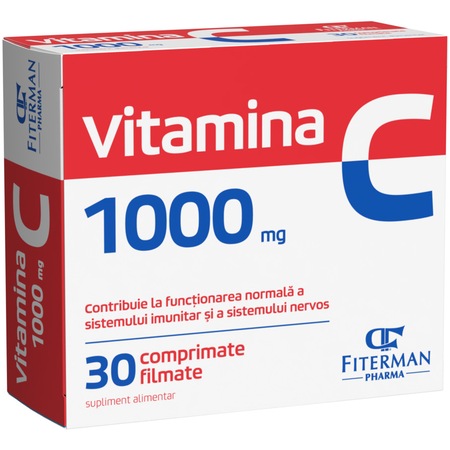 C-vitamin 1000mg, 30 filmtabletta, Fiterman - eMAG.hu